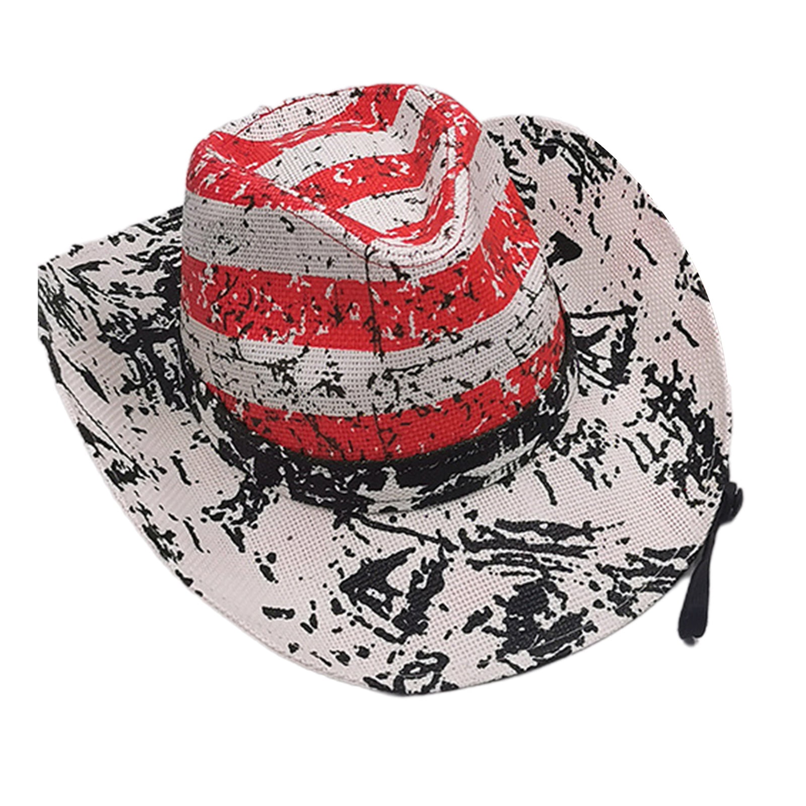 Western Styles Cowgirl Hat for Adult Unisex Cowboy Hat with Prints Rave ...