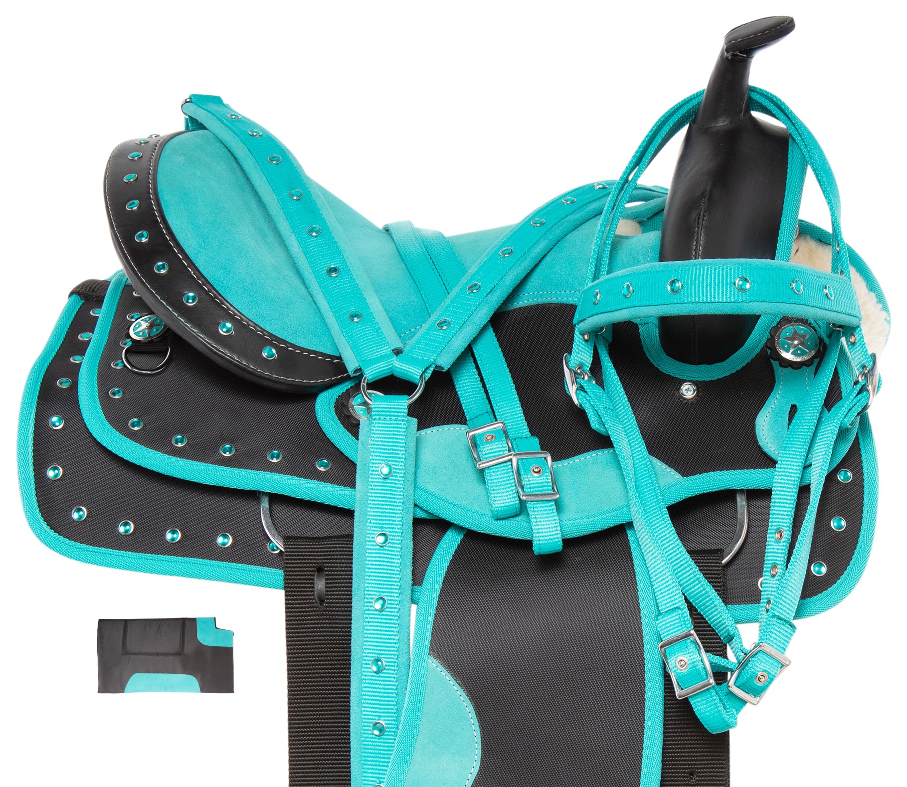 Tahoe Tack Turquoise Collection Show Western Browband Headstall with ...
