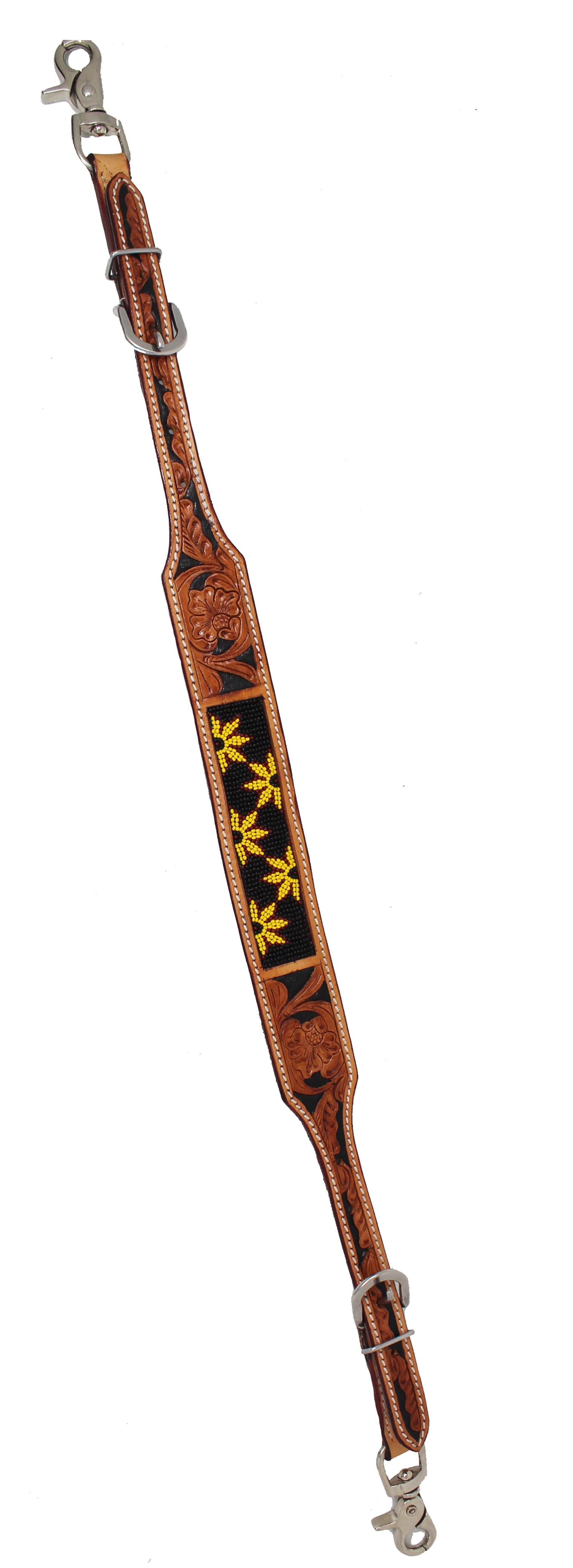 Western Tack Floral Tooled Leather Wither Breast Collar Strap 10511 ...