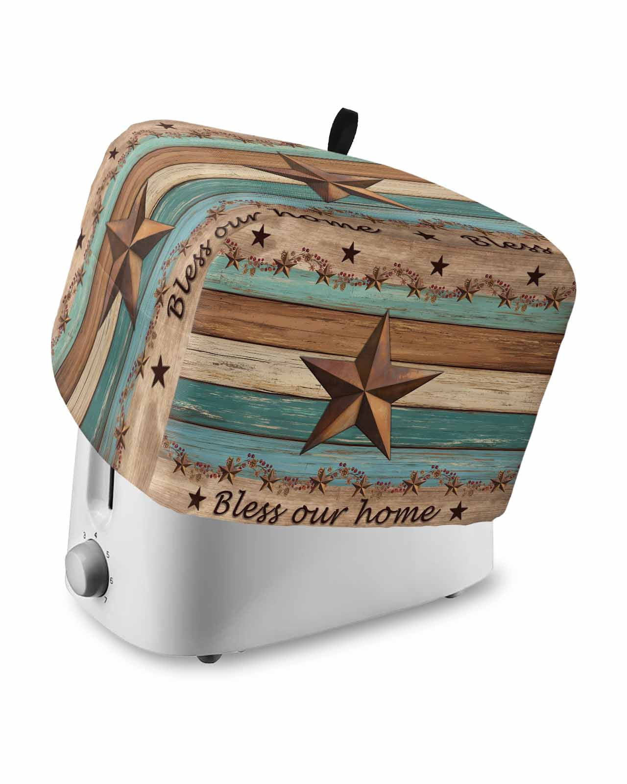 Western Texas Star Retro Small Toaster Cover 2 Slice, Kitchen Appliance ...