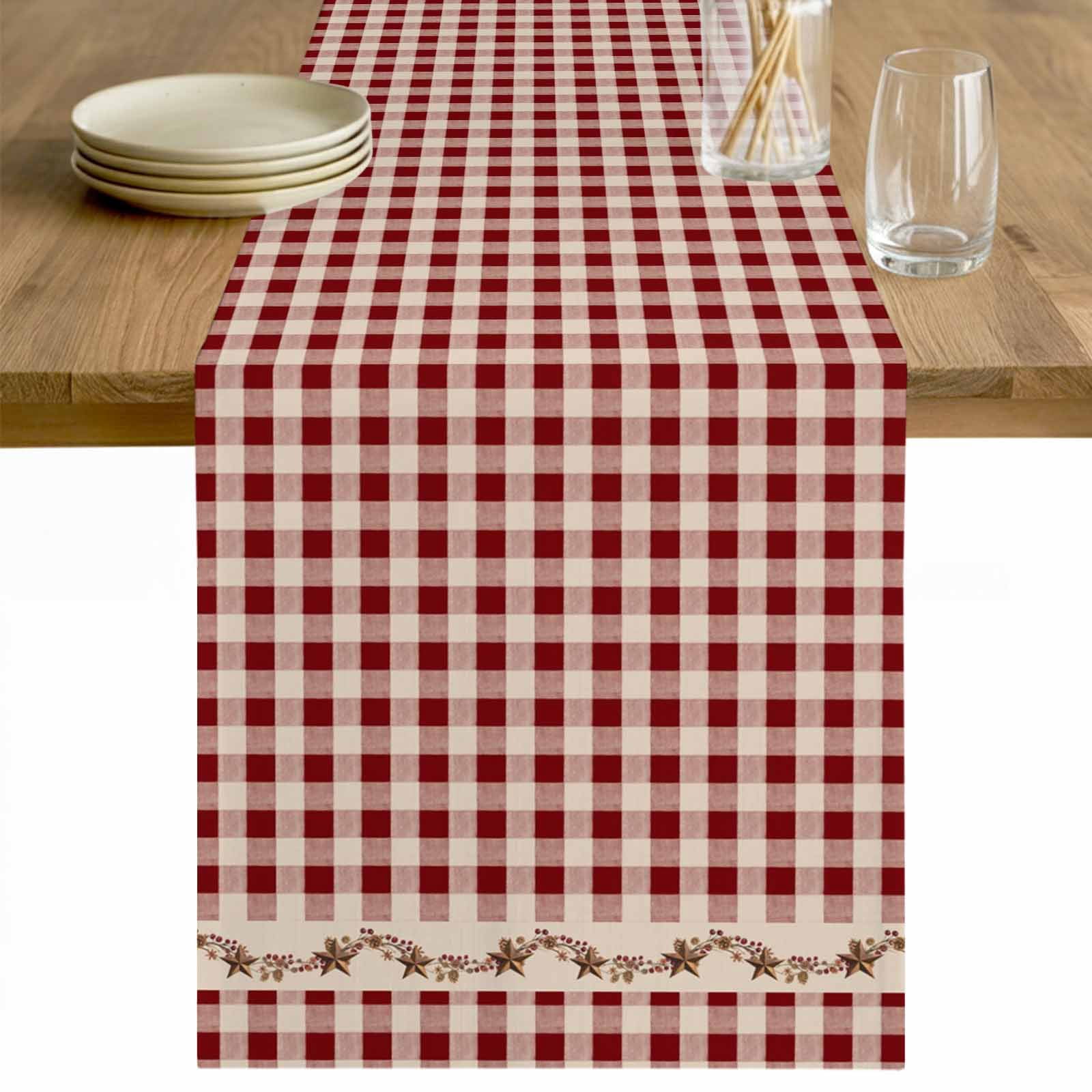 Western Texas Star Retro Table Runner - 70 Inch Long Country Vintage ...