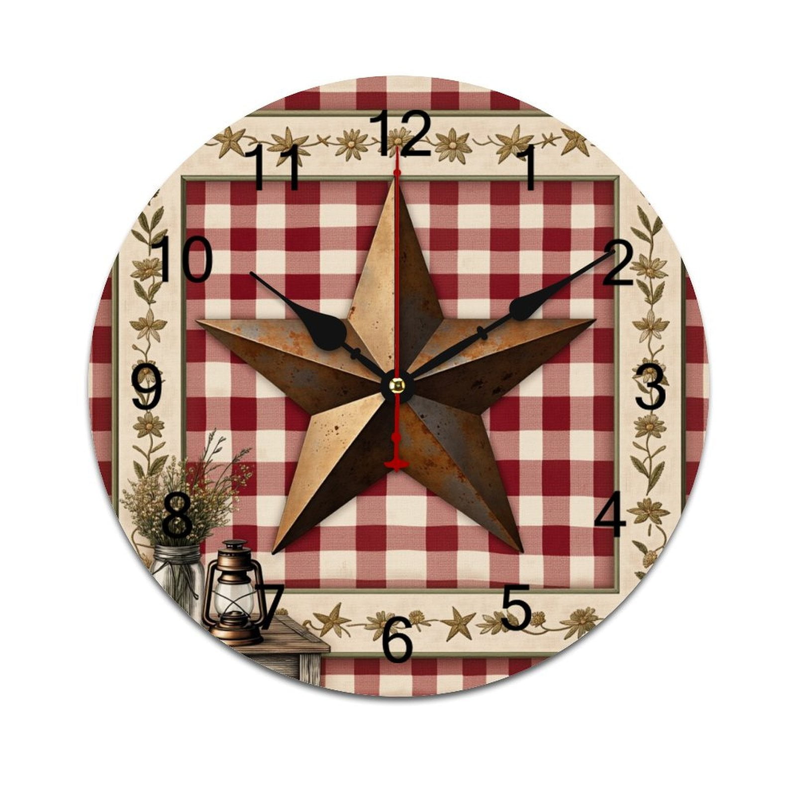 Western Texas Star Vintage Style Stars On Wood Panel Print Rustic-1 ...