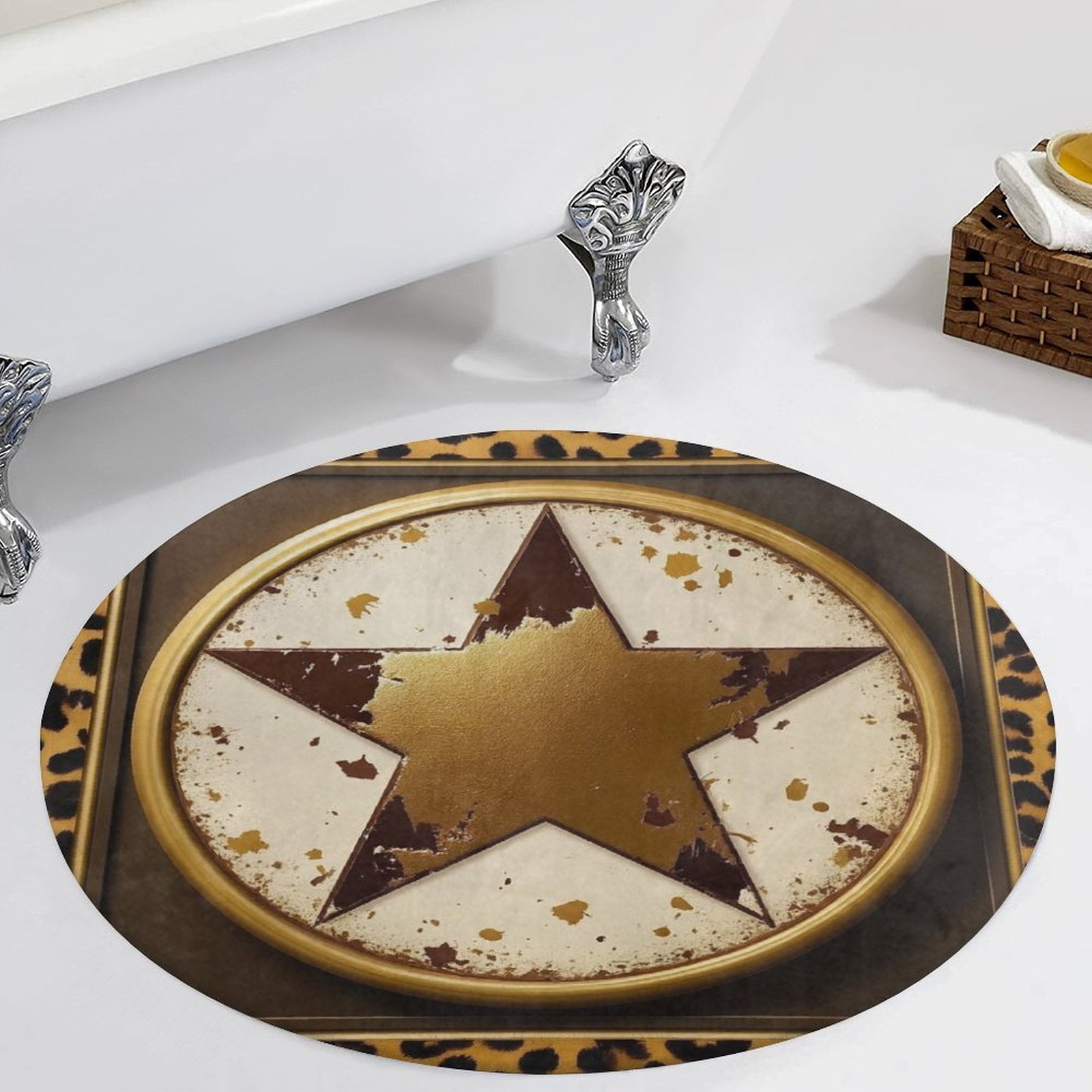 Western Texas Star Vintage Style Stars On Wood Panel Print Rustic (3)-1 ...