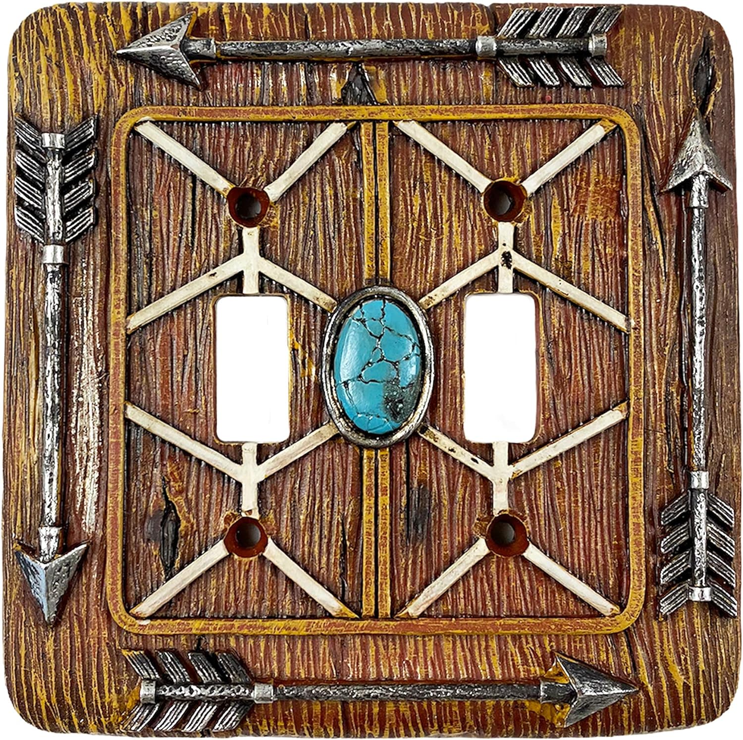 Western Tribal Spear Teal Country Gem Decorative Light Switch Outlet ...