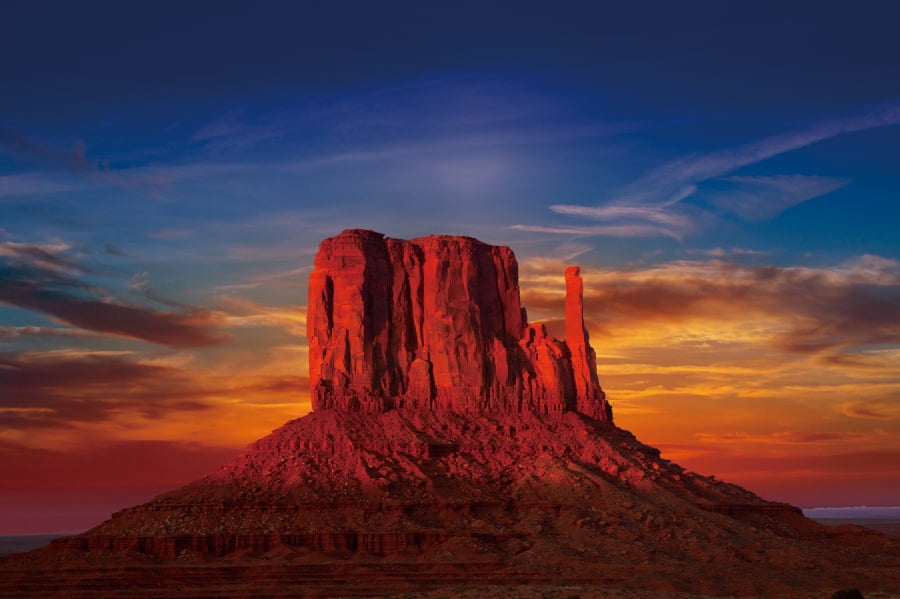 Western Tropical Sandstone Butte Rocks Desert Landscape Photography ...