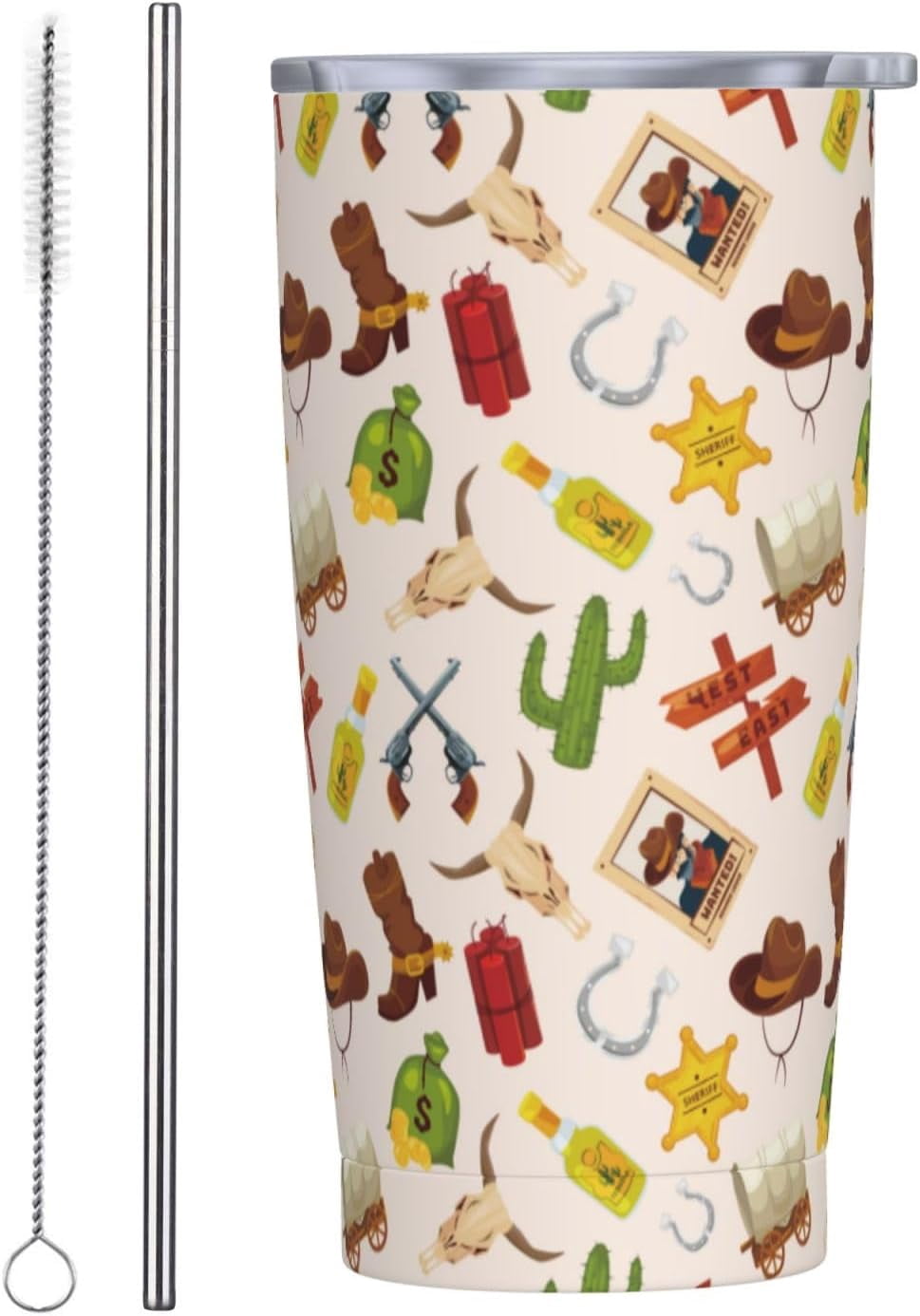 Western Tumbler 20oz Boho Western Stainless Steel Insulated Tumblers ...