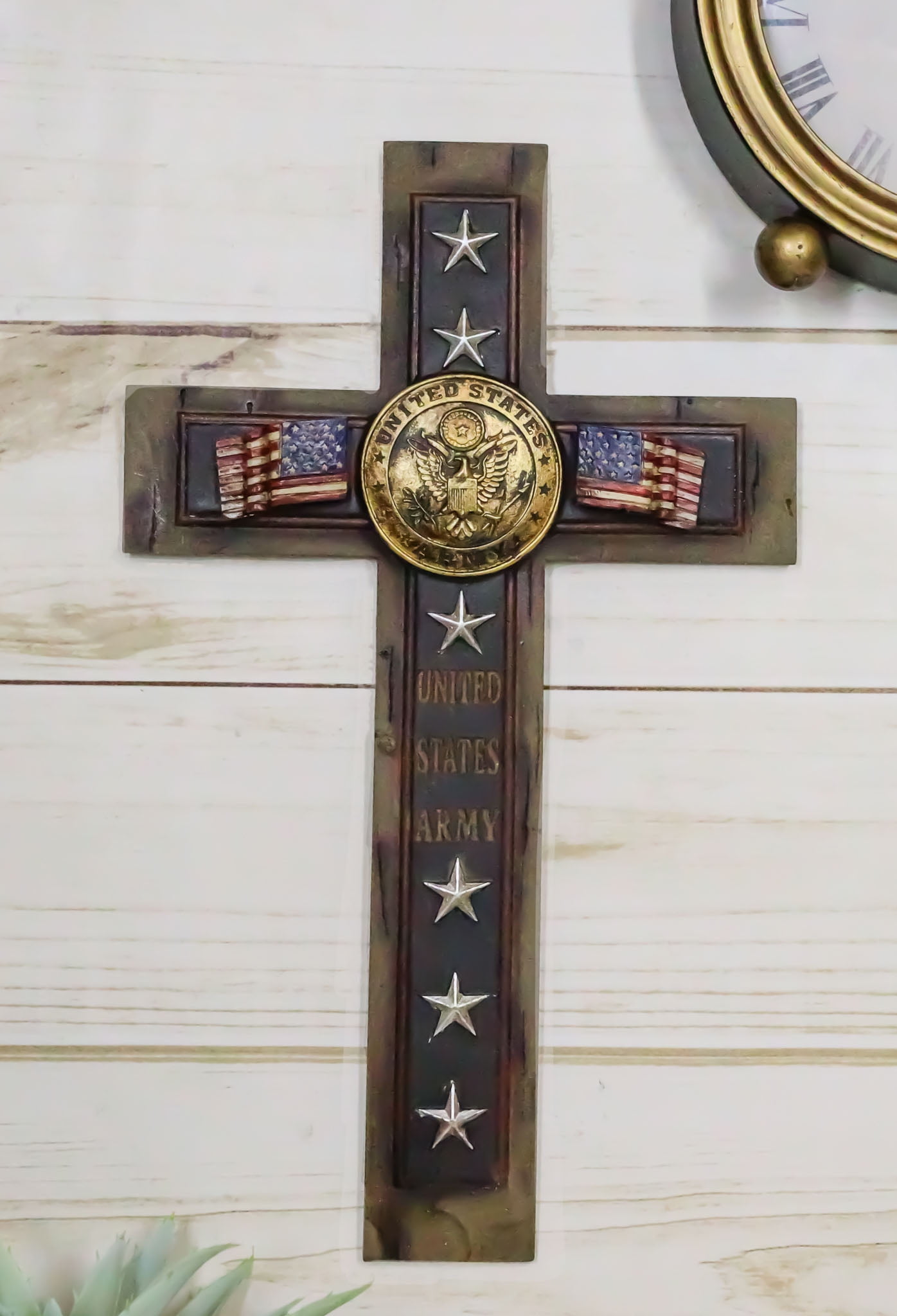Western USA Military United States Army Medallion Flags and Stars Wall ...