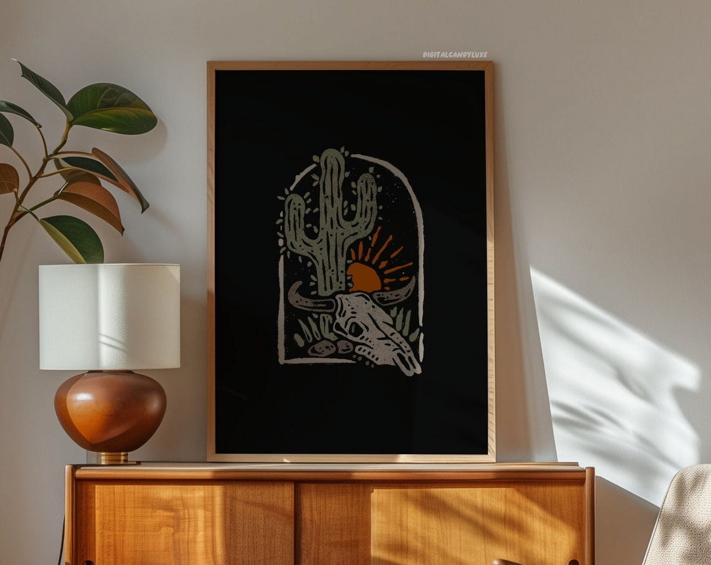 Western Wall Art Prints Black Wall Art Aesthetic Posters Neutral Retro ...