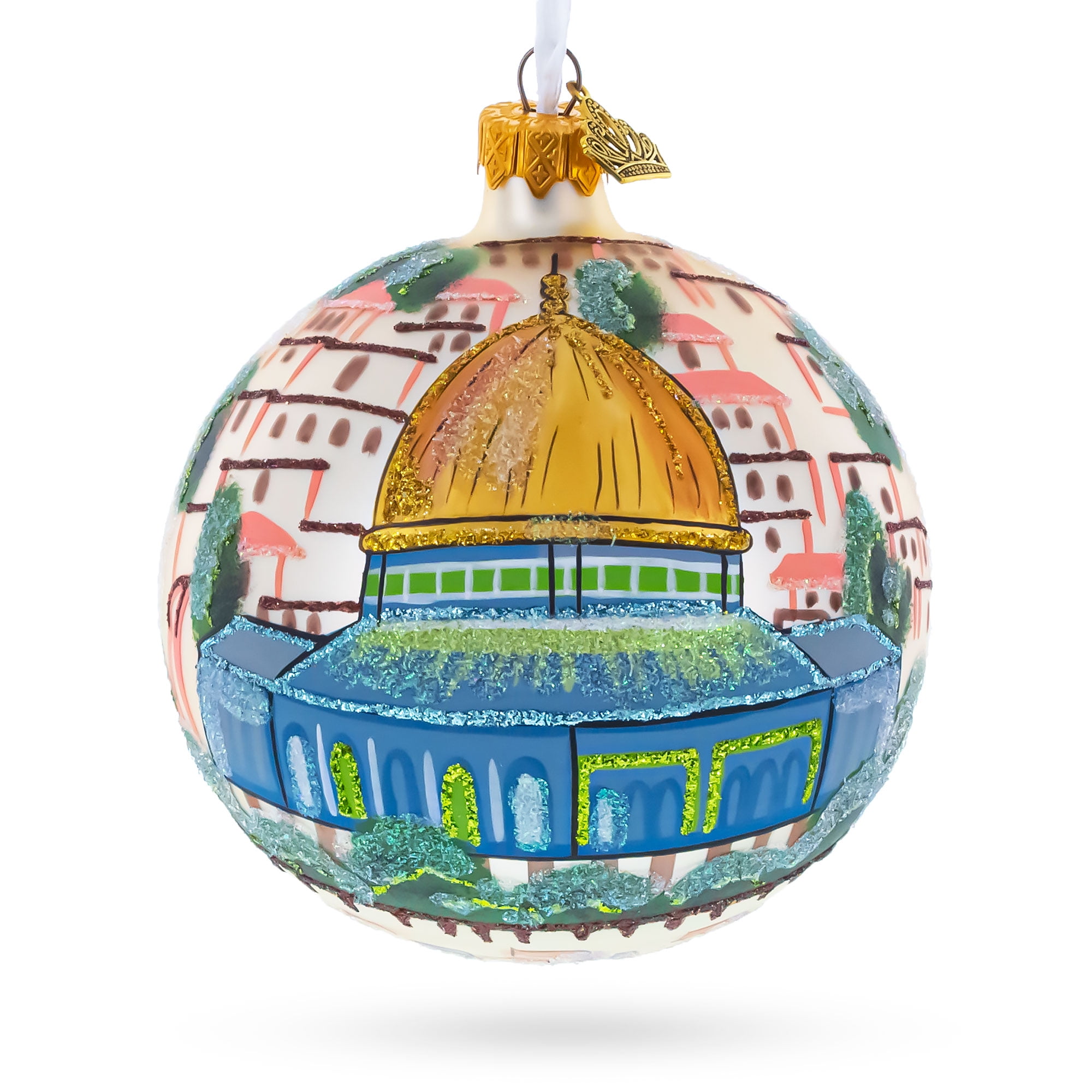 Western Wall, Temple Mount, Jerusalem, Israel Glass Ball Christmas ...
