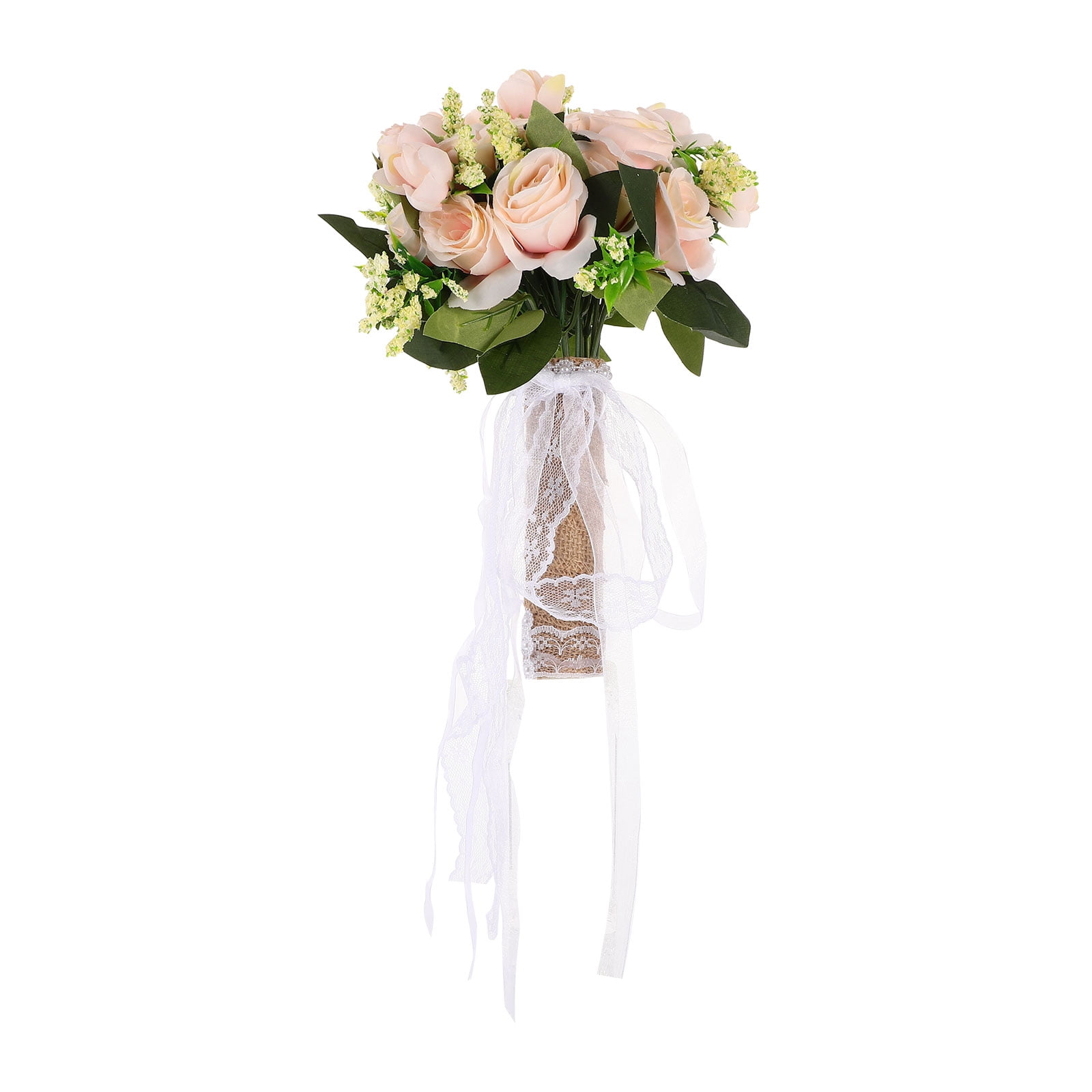 Western Wedding Simulation Silk Cloth Flower Holding Bouquet Bride ...
