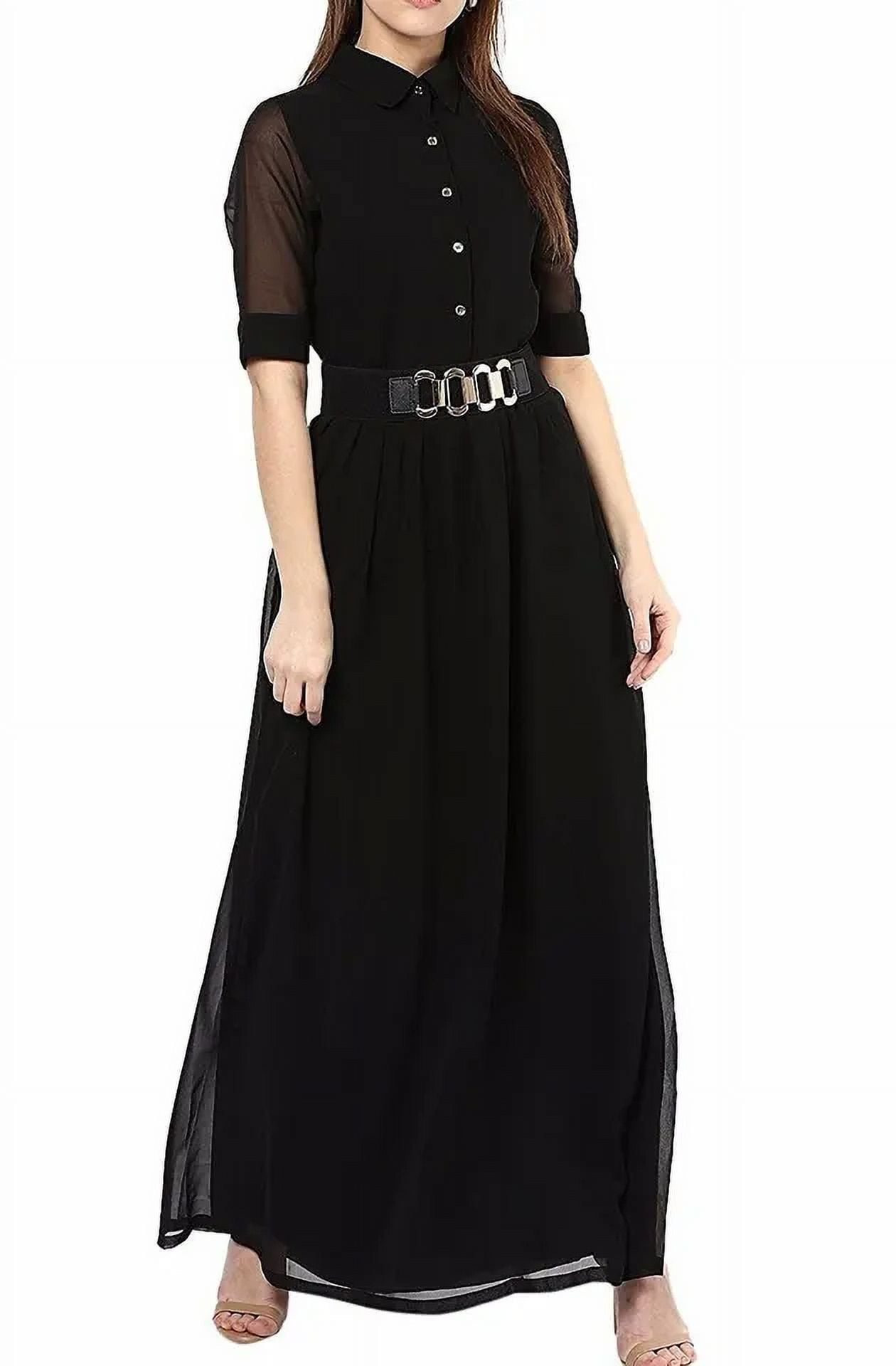 Western Women Stylish Frock Dress Long Maxi One Piece Urbanic Summer ...