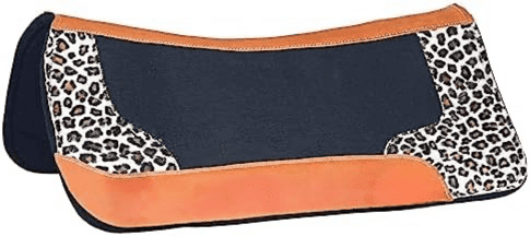 Western Wool Felt Horse Saddle Pad /Distressed Wear Leather | Felt ...