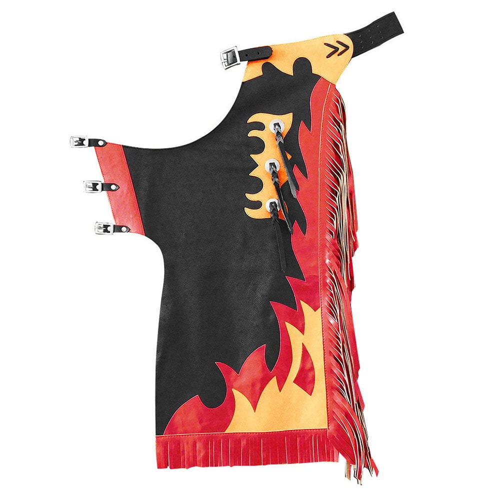 Western Youth Child Rodeo Bronc Bull Riding Show Genuine Leather Chaps ...