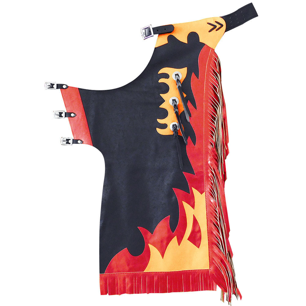 Western Youth Child Rodeo Bronc Bull Riding Show Genuine Leather Chaps ...