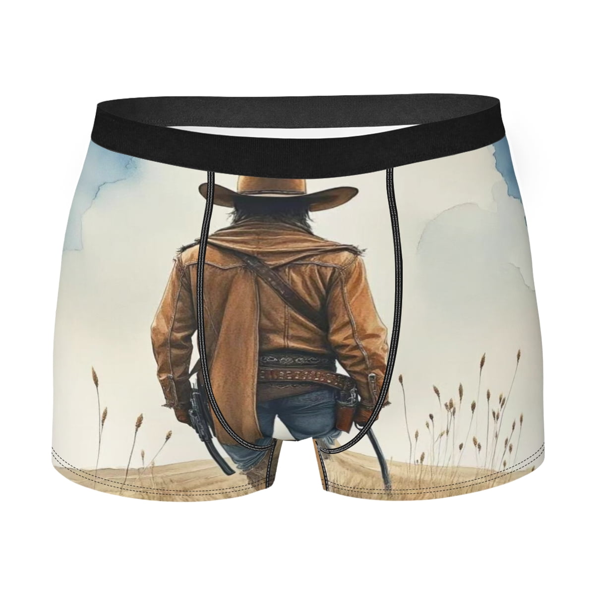 Western cowboy style Boxer Shorts For Man 3D Print Male Underwear ...