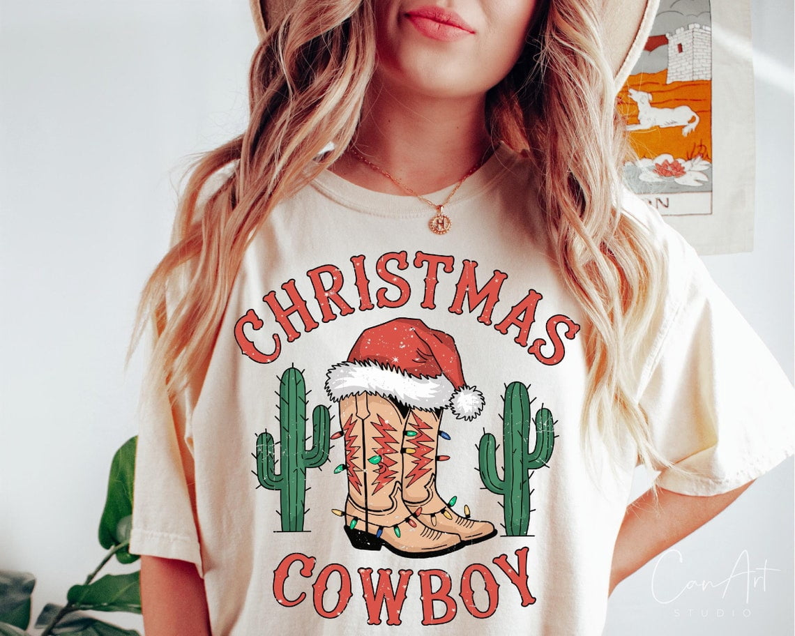 Western shirt, Wrangler shirt, Holiday Festive Spirit T-Shirt ...