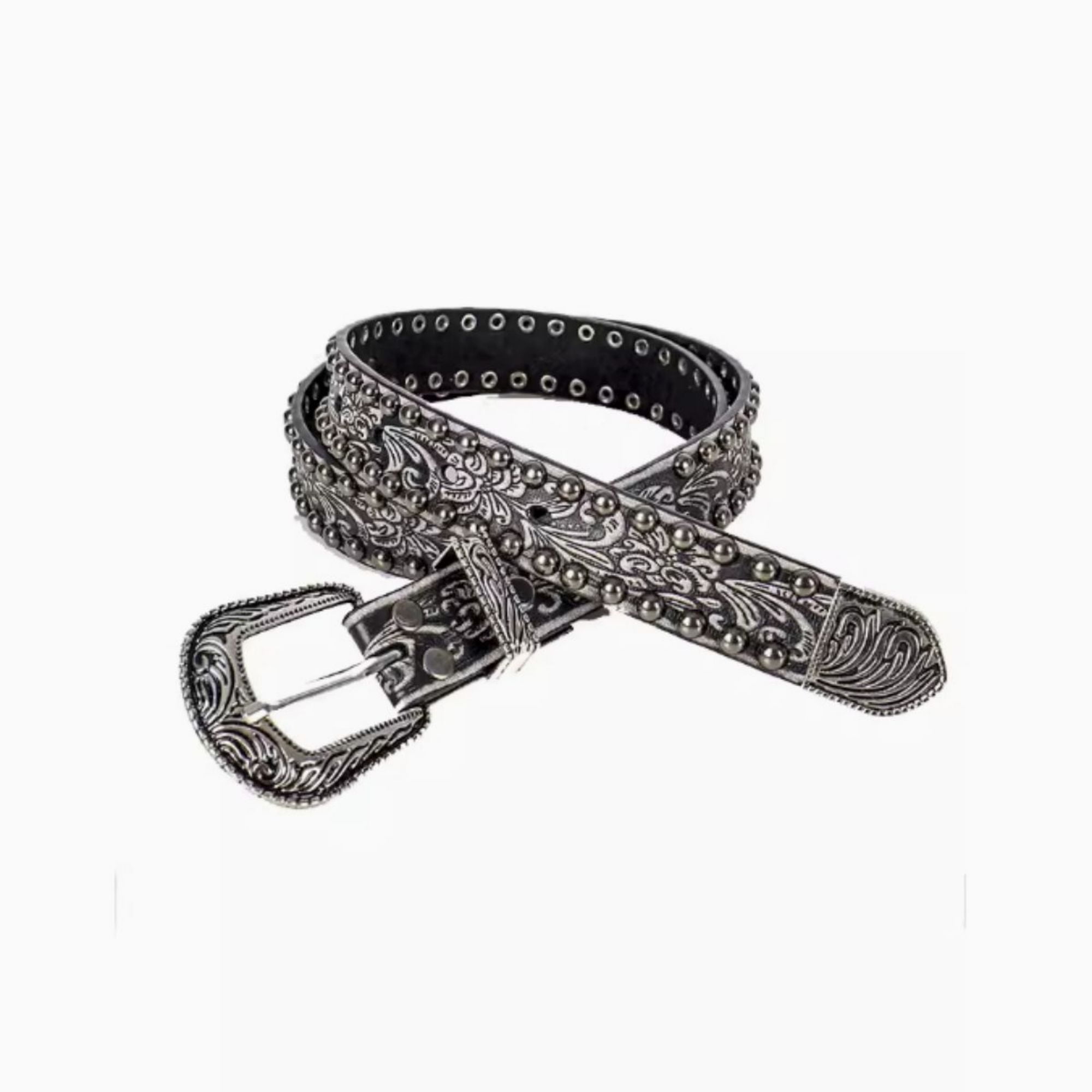 Western style, retro, old-fashioned, threading, rivet belt, niche ...