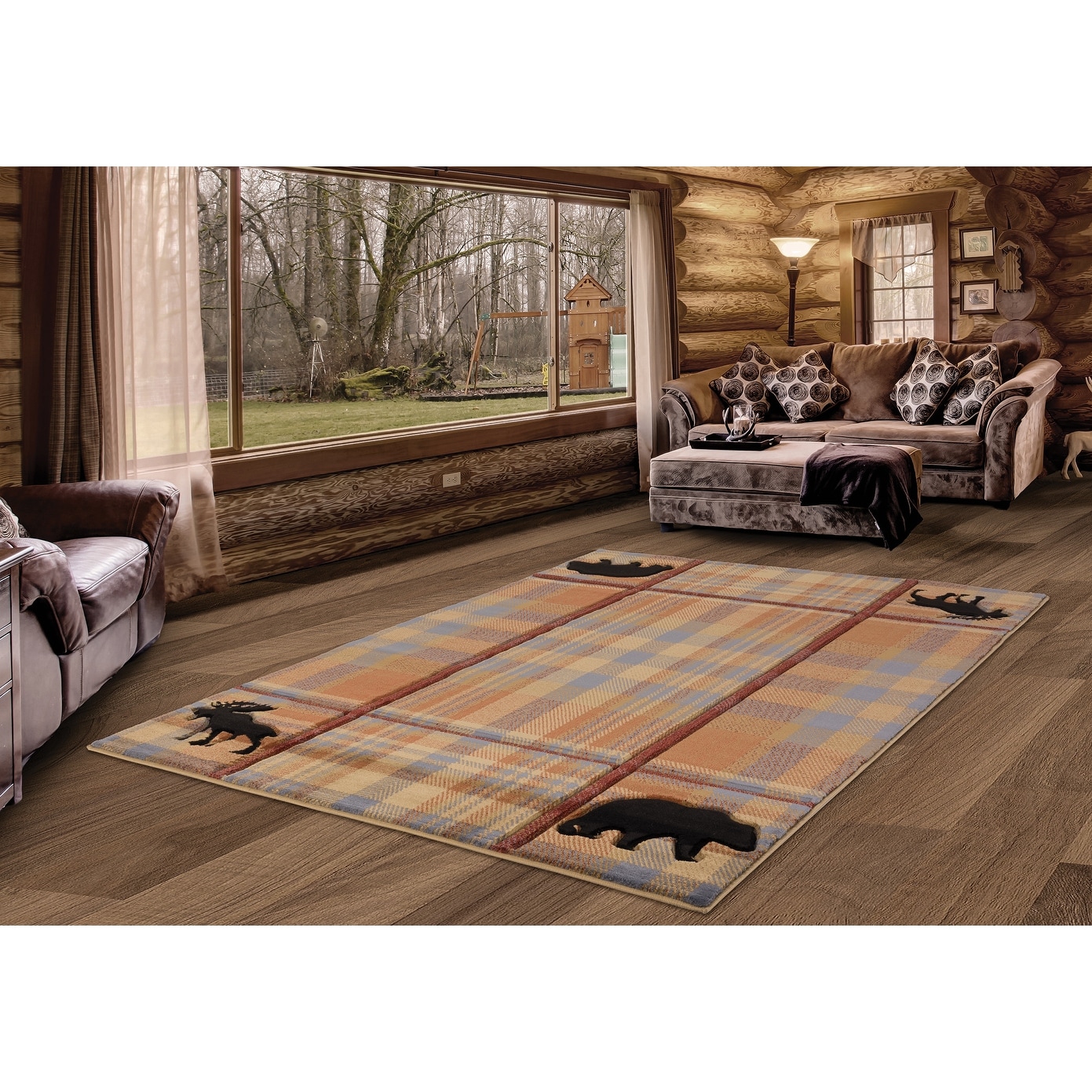 Westfield Home Graham Montana Multi Hand-Carved Area Rug 7'10" x 10'6 ...