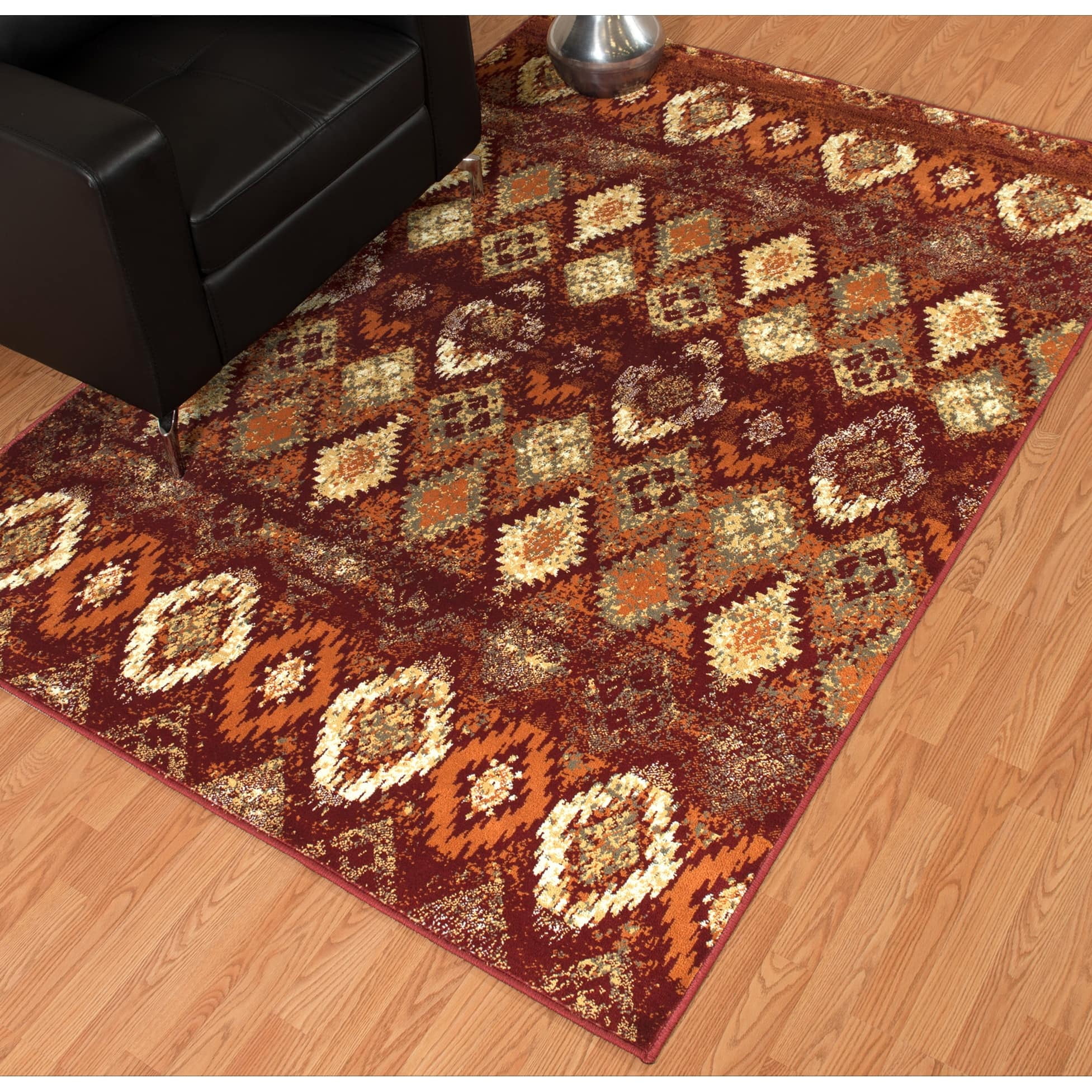 Westfield Home Sphinx Leland Area Rug Crimson 7'10" x 10'6" Geometric 9 ...