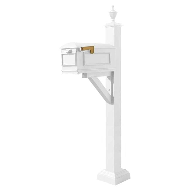 Westhaven System with Lewiston Mailbox, Square Collar & Urn Finial ...