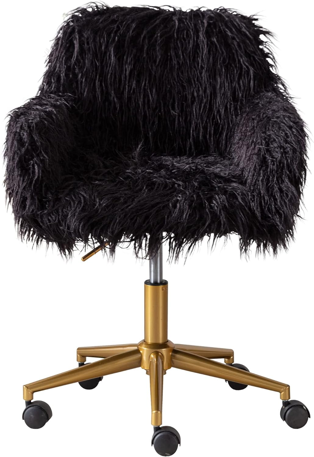 Westice Fluffy Desk Chair, Faux Fur Home Office Chair, Swivel Armchair ...