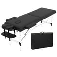 Westice Portable 2-Section Foldable Massage Table with Adjustable ...