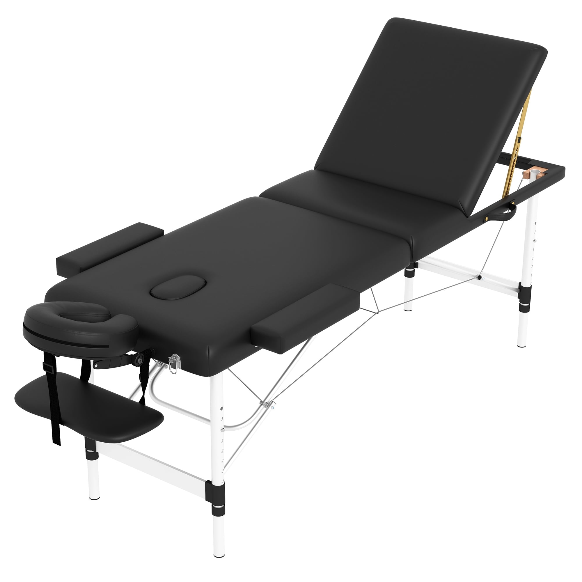 Massage Table Massage Bed Spa Bed Height Adjustable Portable 2 Folding ...