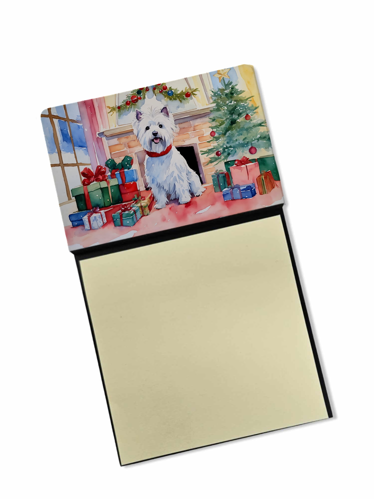 Westie Cozy Christmas Sticky Note Holder 3.25 in x 5.25 in - Walmart.com