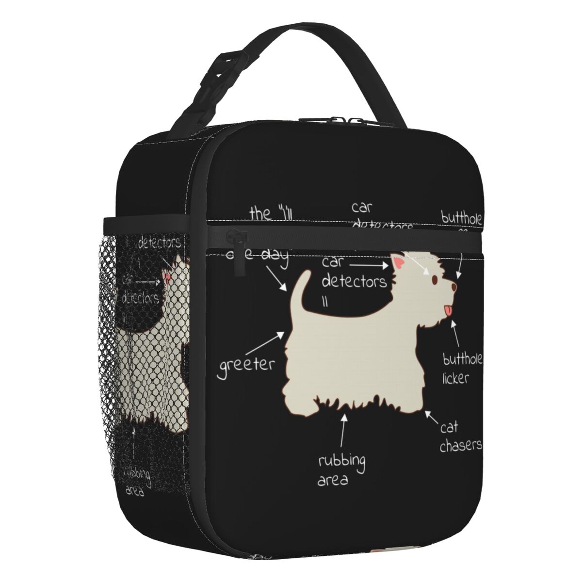 Westie Dog Anatomy Resuable Lunch Boxes Waterproof West Highland White ...