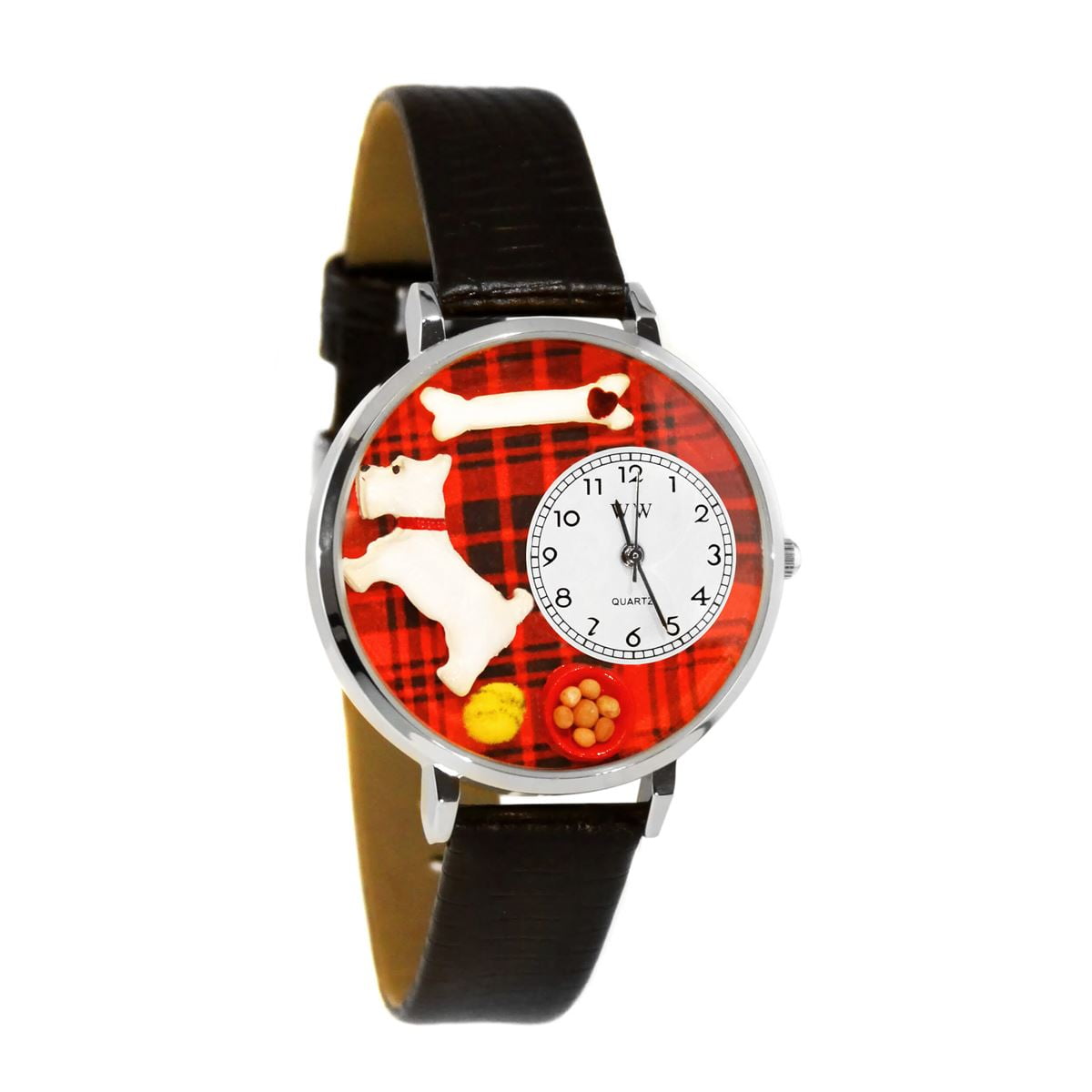 Westie Watch in Silver (Large) - Walmart.com