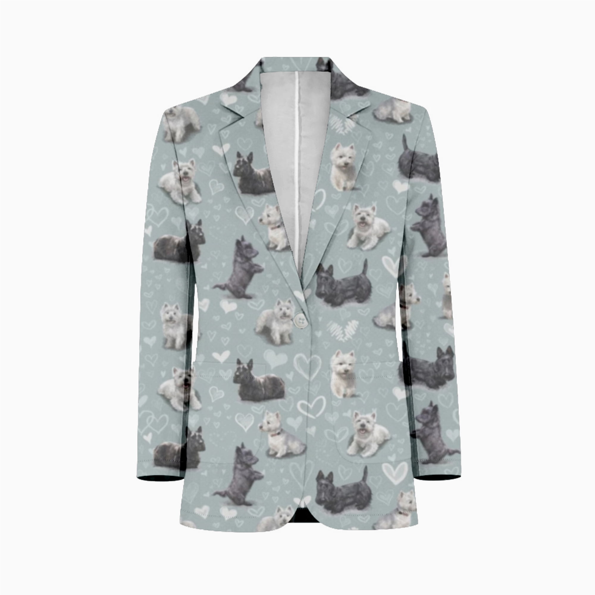 Westies & Scottie Dogs Customized Men's Suits full man Shawl Collar ...