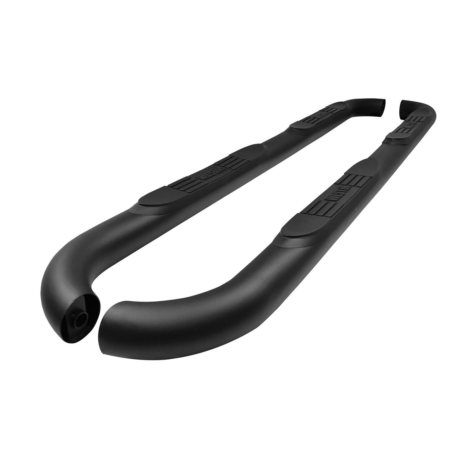 Westin 23-4065 E-Series 3" Round Nerf Step Bars - Textured Black Finish ...