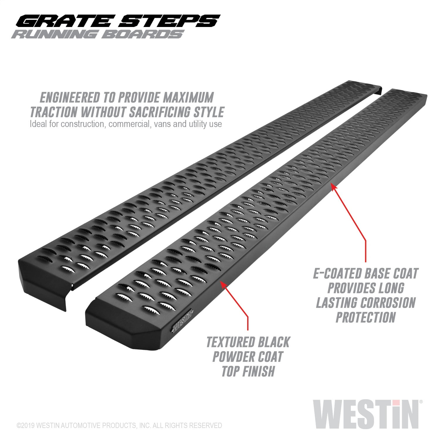 Westin 27-74735 Grate Steps Running Boards - Walmart.com