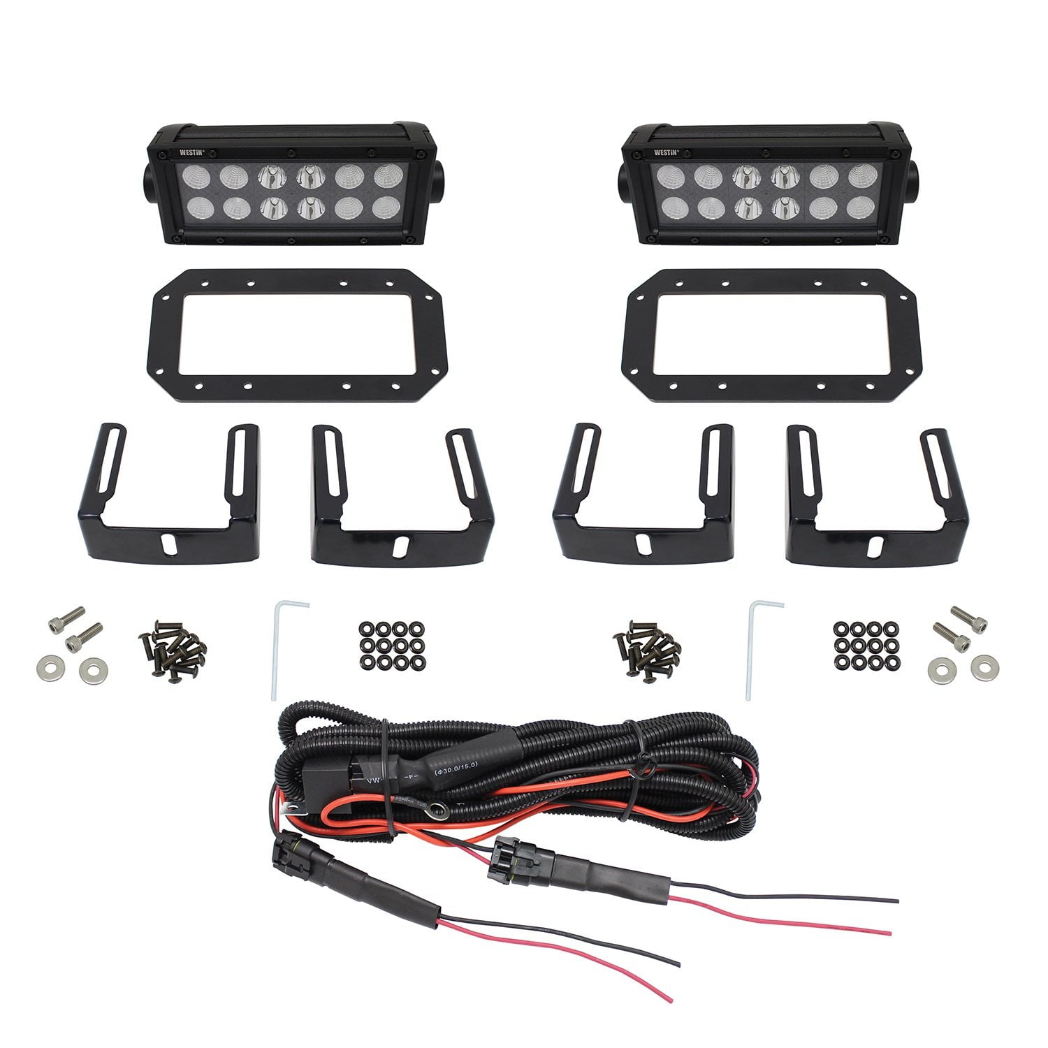 Westin 57-0025 HDX Flush Mount B-FORCE LED Light Kit - Black Powdercoat ...