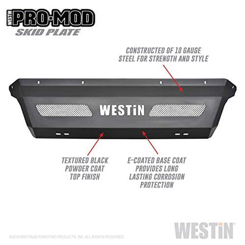Westin 58-71205 Pro-Mod Skid Plate - Black Textured Finish Fits select ...