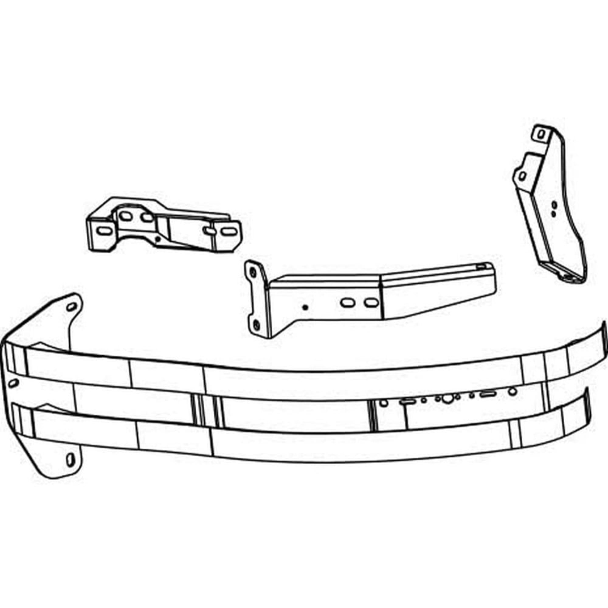 Westin Automotive 36-2125PB Grille Guard/Push Bar fits Ford Police ...