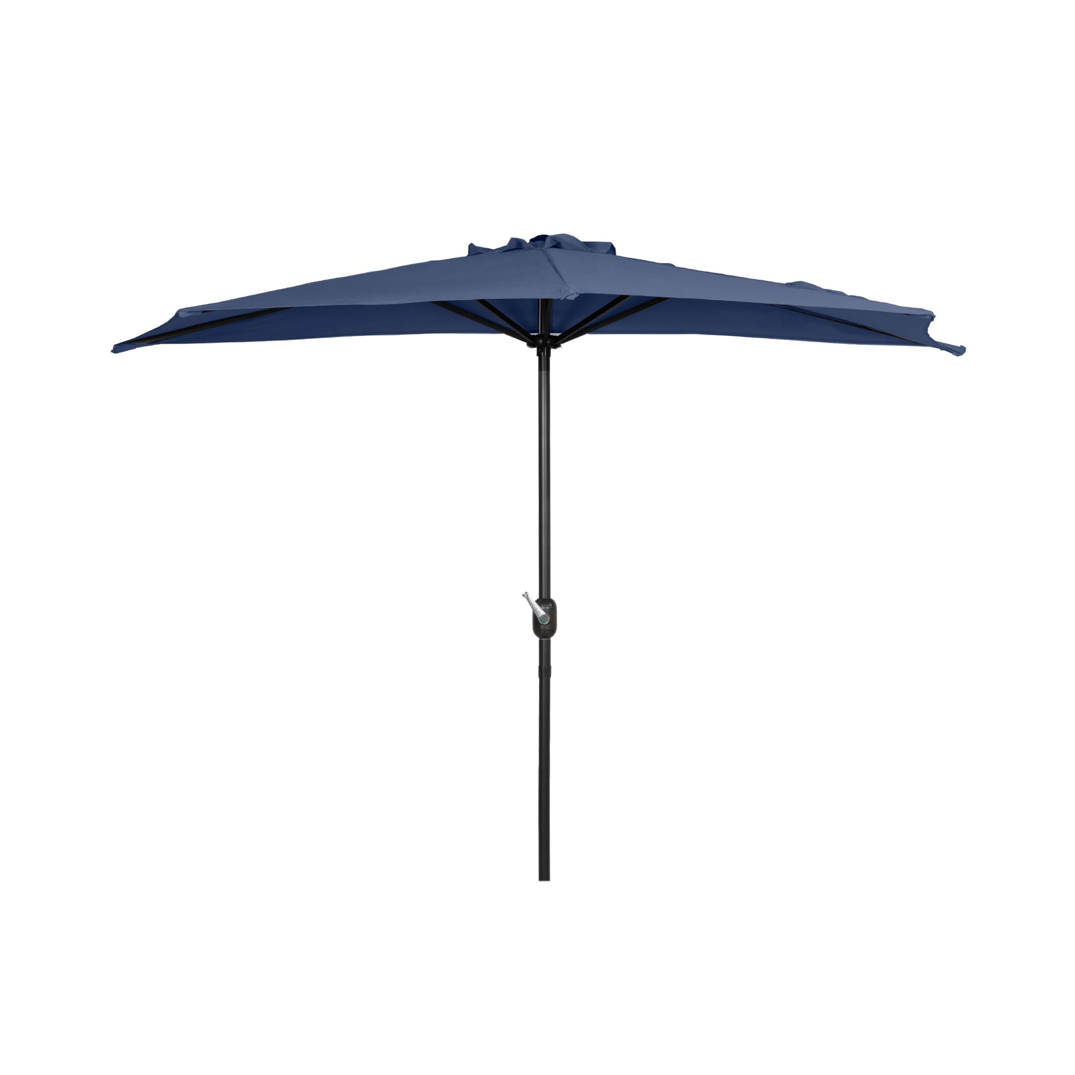 Westin Outdoor 9 ft Half Market Navy Blue Patio Umbrella, Half Market ...