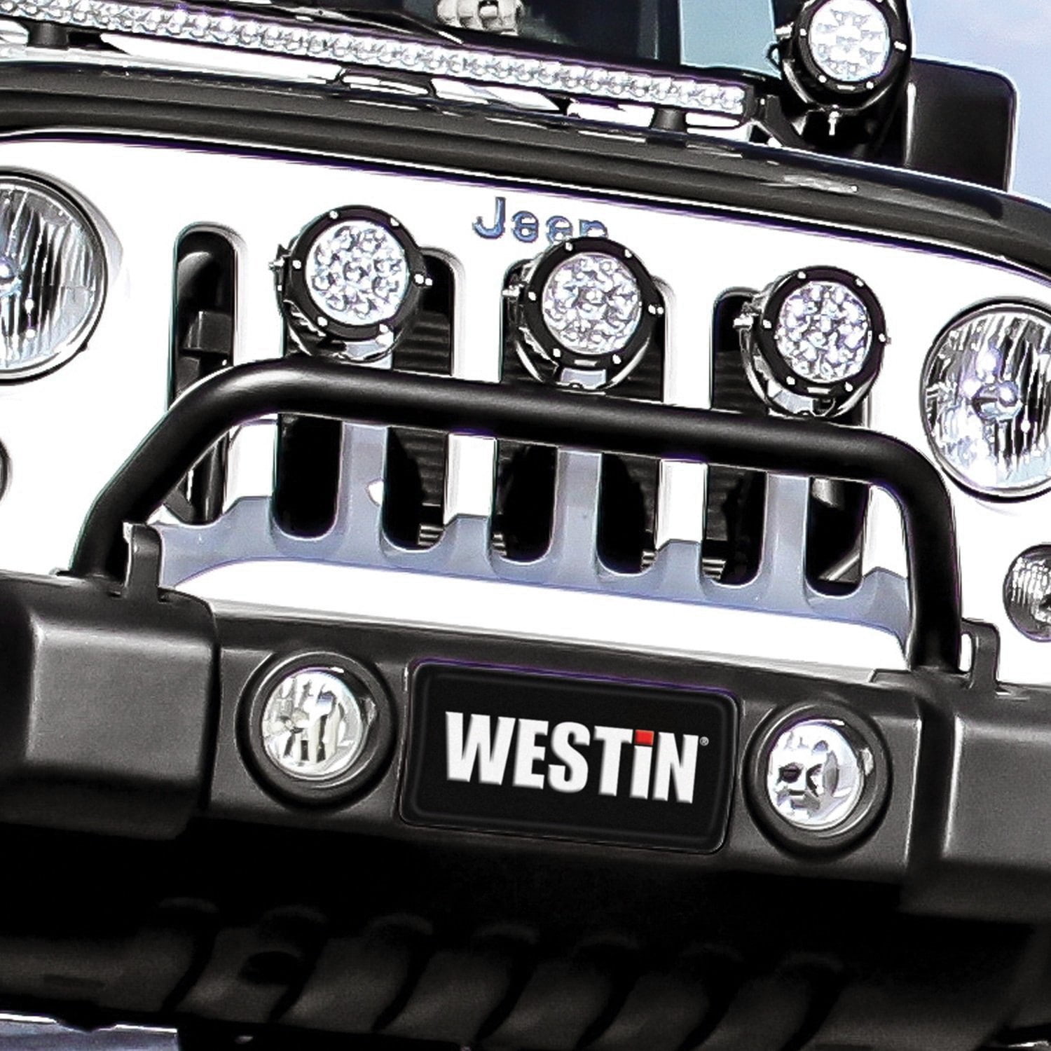 Westin/Snyper 07-17 Jeep Wrangler Snyper Bumper Mount Light Bar ...