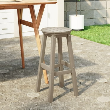 WestinTrends Malibu HDPE Outdoor Patio 29" Bar Stool Saddle Seat ...