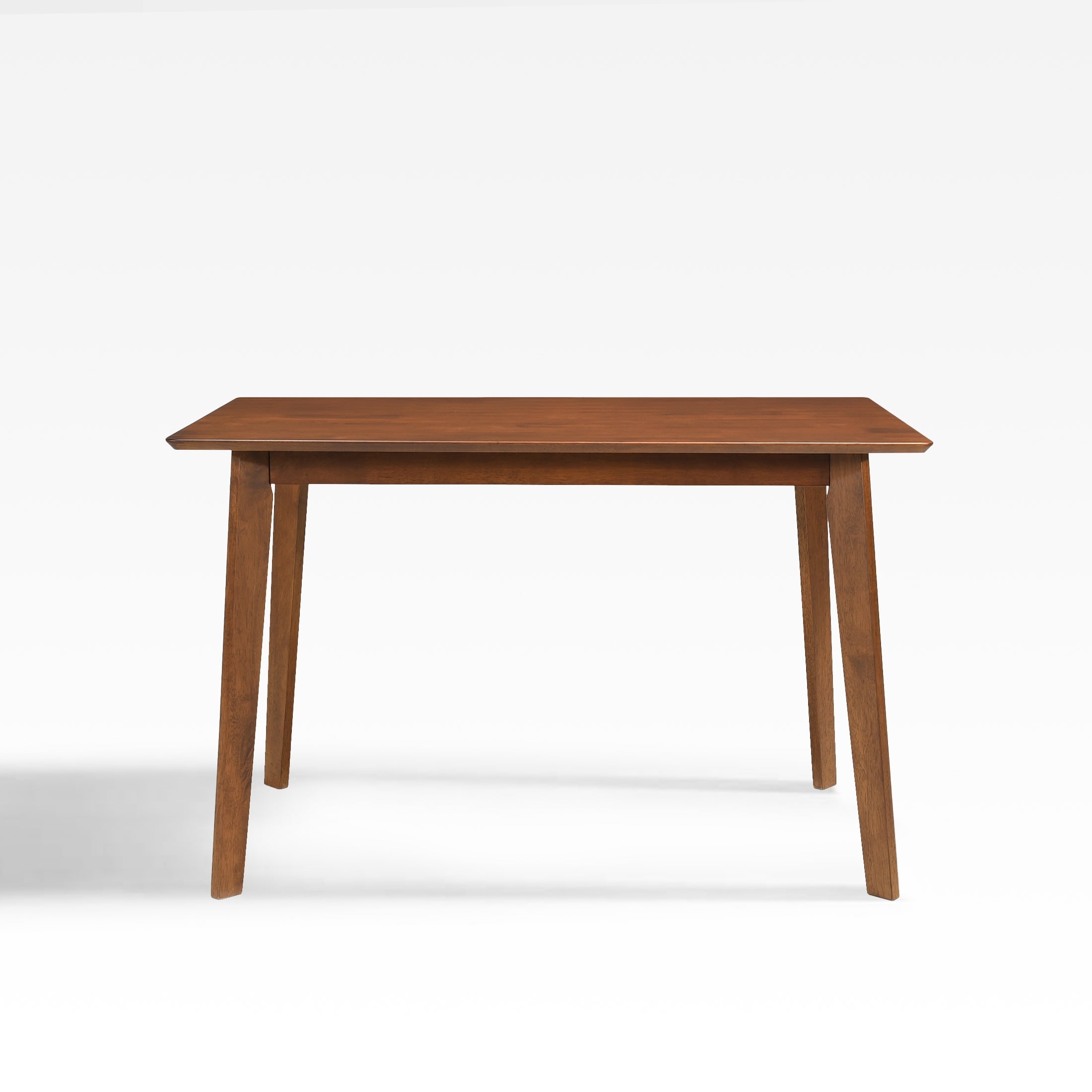 WestinTrends 47" Inch Mid Century Modern Solid Walnut Wood Dining Room ...