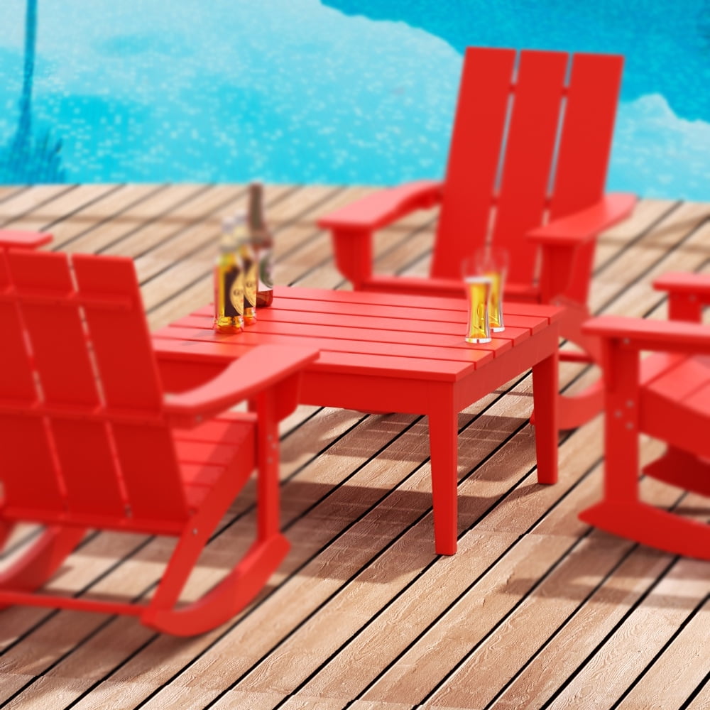 WestinTrends Ashore Outdoor Coffee Table, 32 Inch All Weather Poly ...