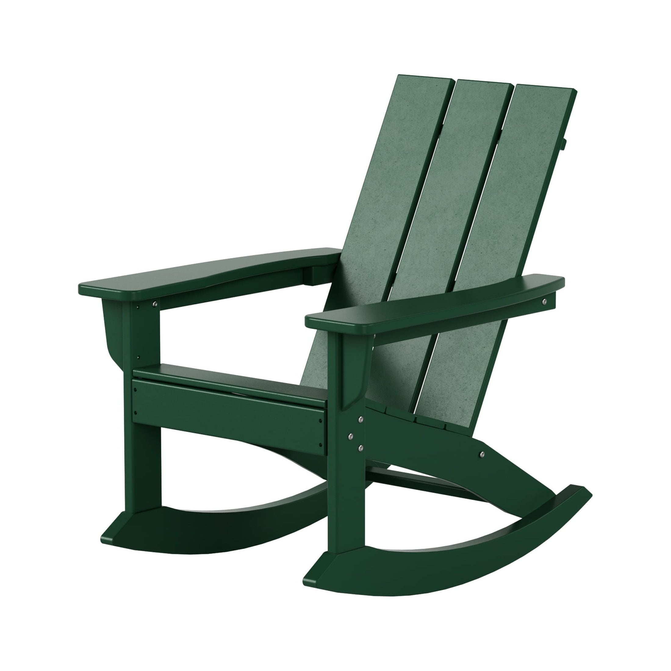 Westintrends Ashore Patio Rocking Chair All Weather Poly Lumber Plank