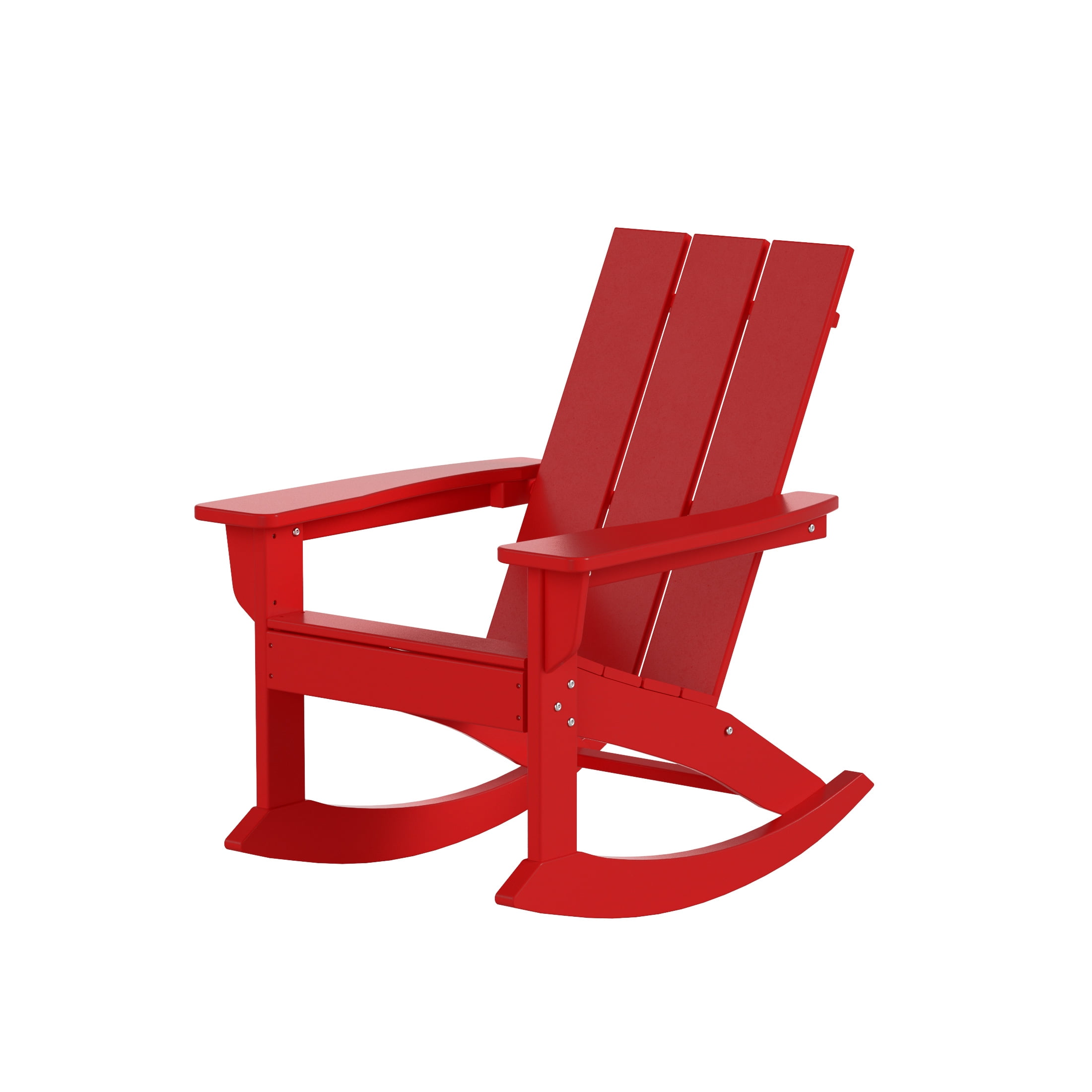 WestinTrends Ashore Patio Rocking Chair, All Weather Poly Lumber Plank ...