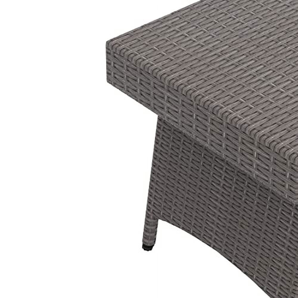 WestinTrends Coastal Outdoor Folding Side Table, 23" x 15" All Weather ...