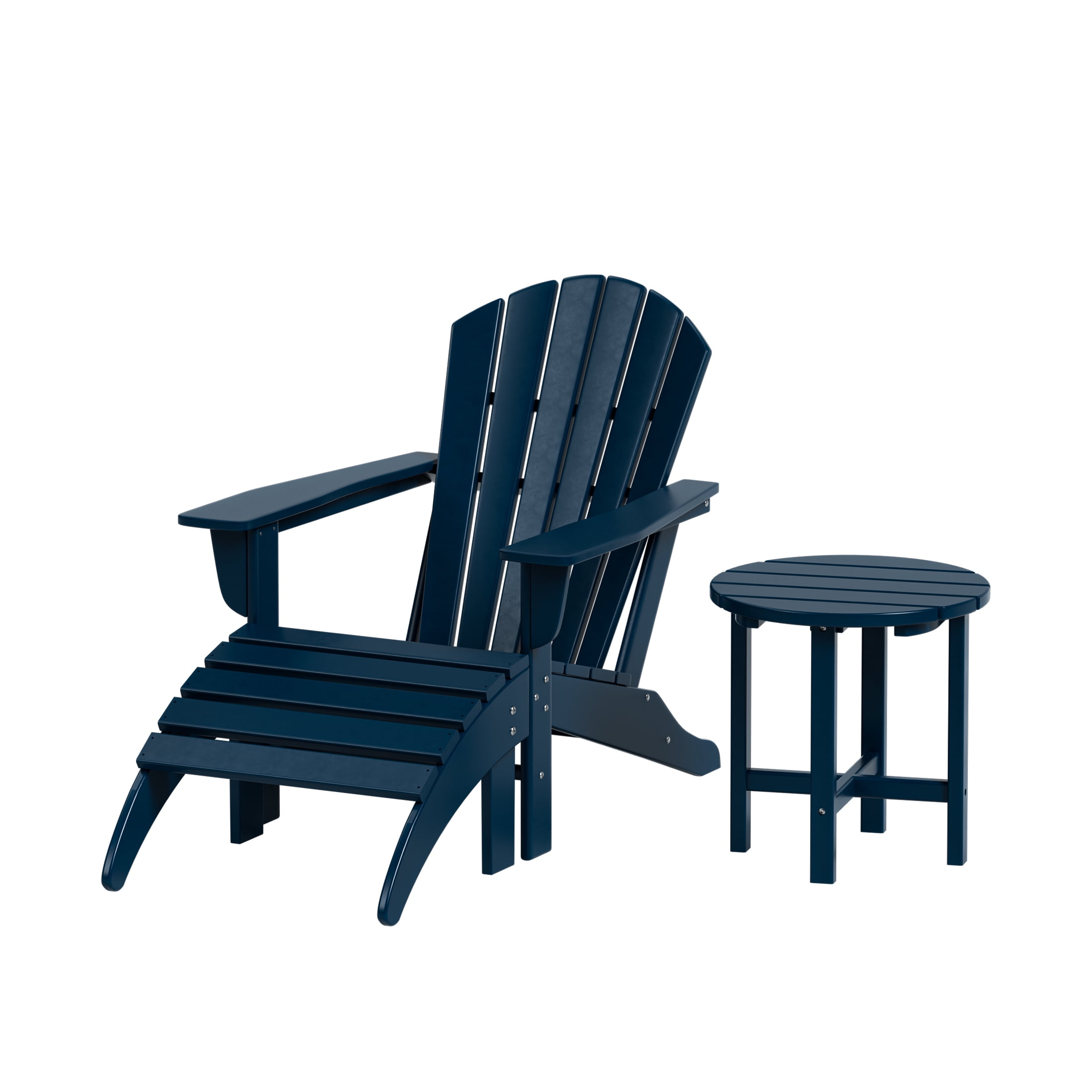 WestinTrends Dylan Patio Lounge Chairs, 3 Pieces Seashell Adirondack ...