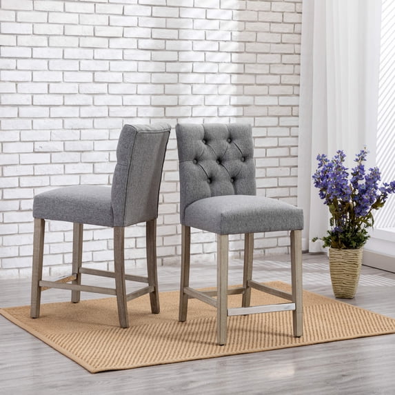 WestinTrends Hayes Kitchen Counter Height Dining Barstools, Set of 2 ...