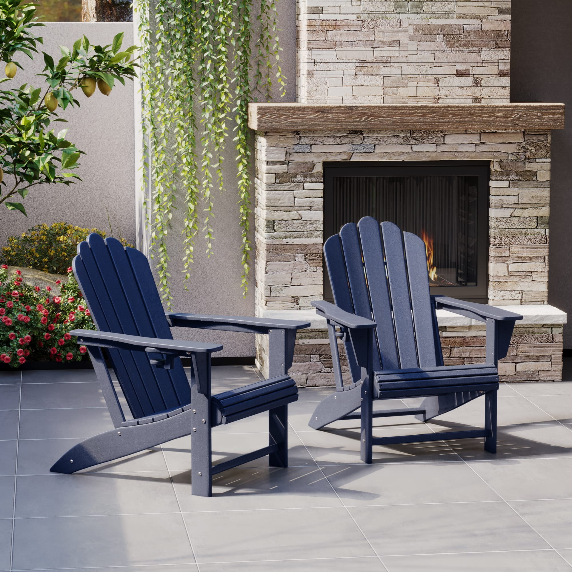 Navy Blue Adirondack Chairs
