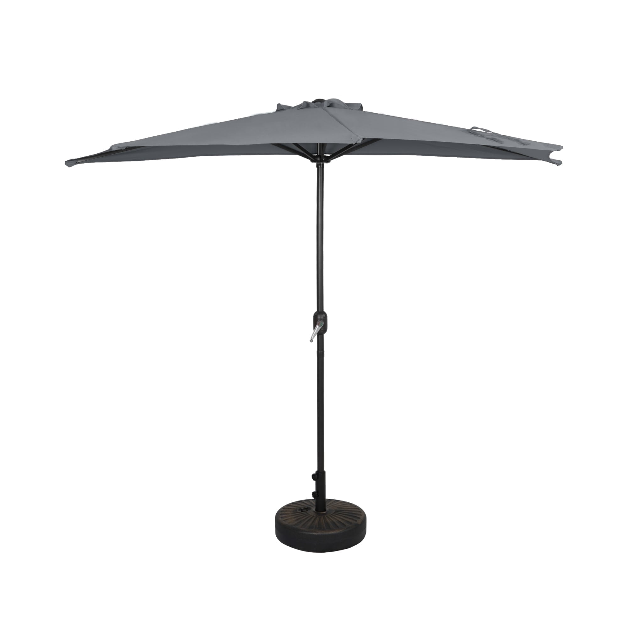 WestinTrends Lanai 9 Ft Outdoor Patio Half Umbrella with Base Include ...