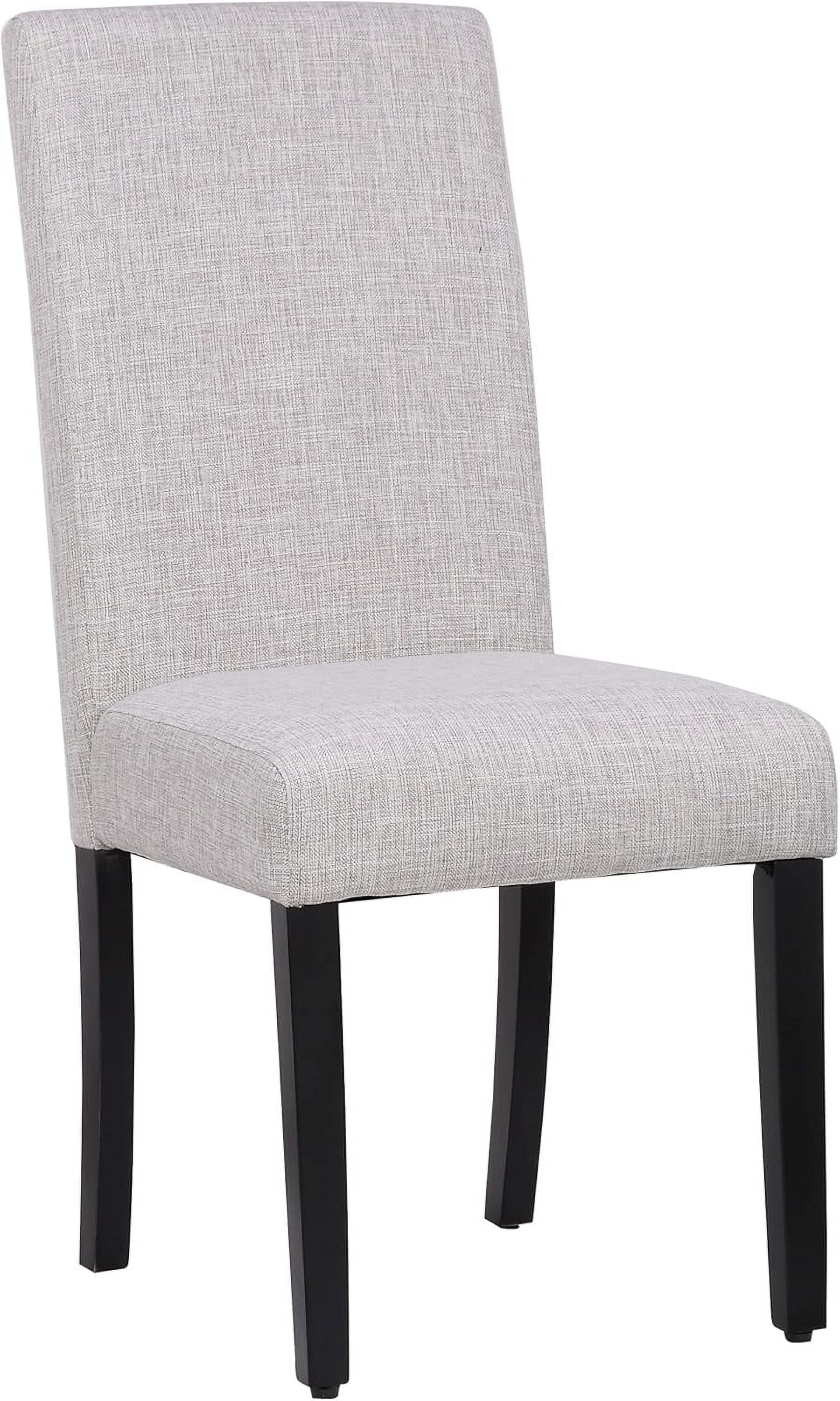 WestinTrends Linox Upholstered Dining Room Chairs, Modern Parsons Chair ...