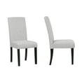 WestinTrends Modern Dining Chairs Set of 2, Linox Upholstered, Parsons ...